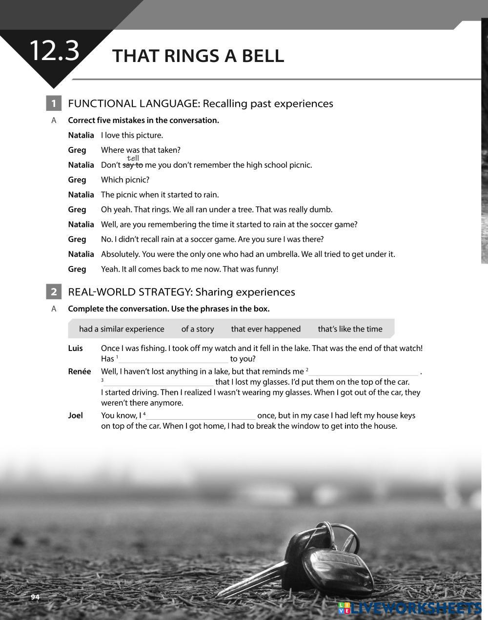 EV. 4 UNIT 12-C | Live Worksheets