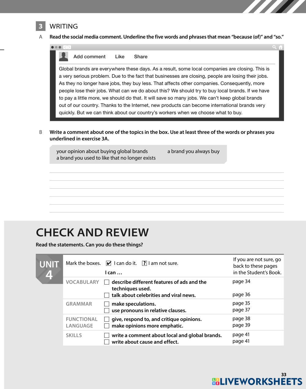 EV. 4 UNIT 4- D | Free Interactive Worksheets | 7451731