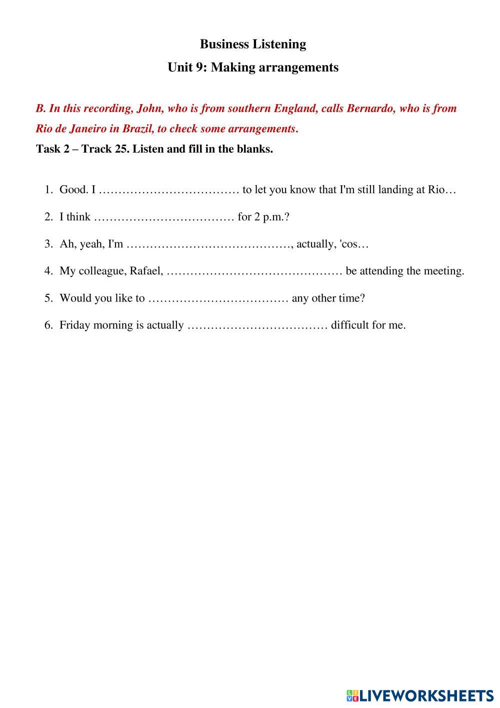 NGHE TM - UNIT 9B - TASK 2 7453361 | CHAU NGUYEN | Live