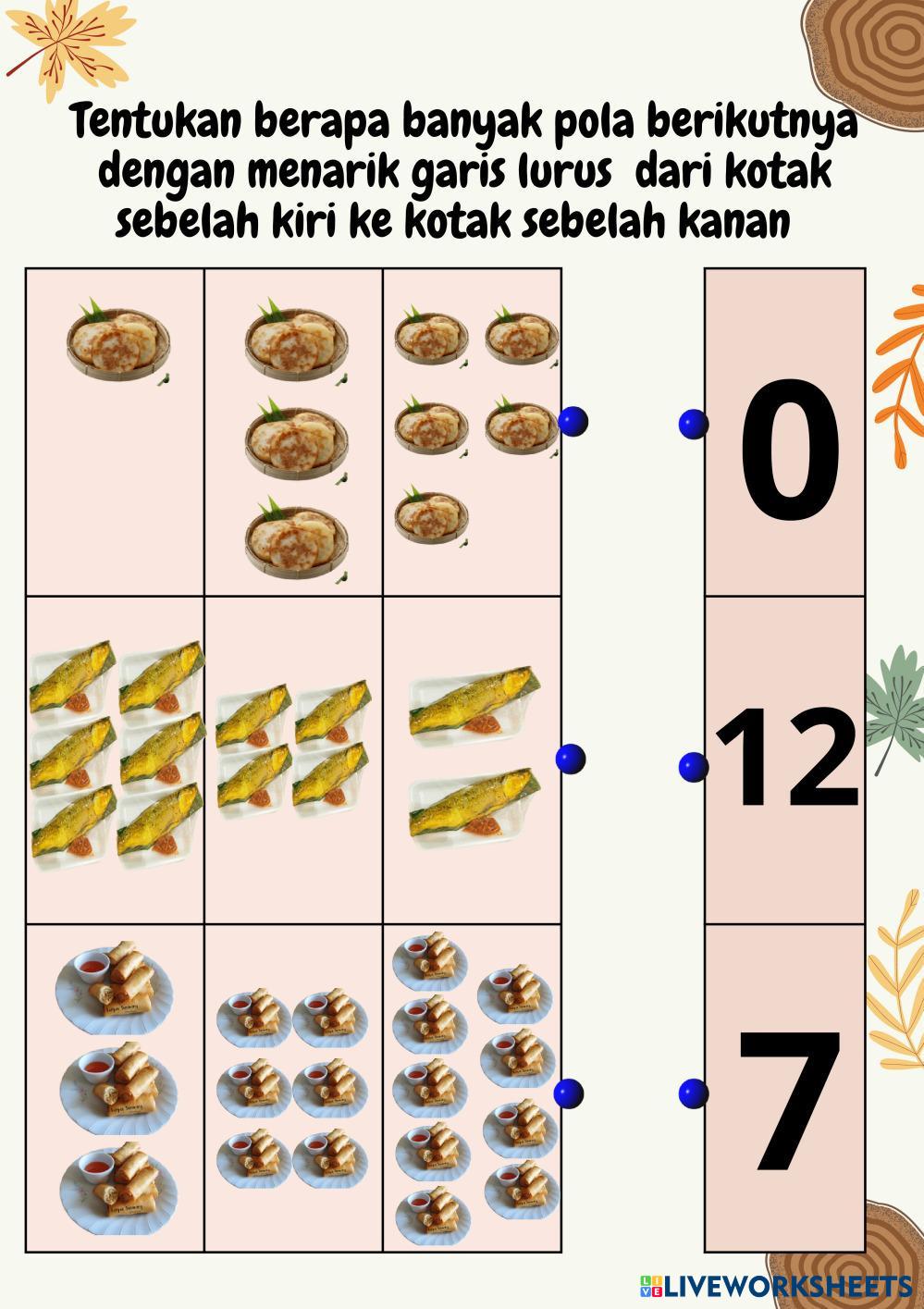 Pola Gambar dan… | Free Interactive Worksheets | 7453513