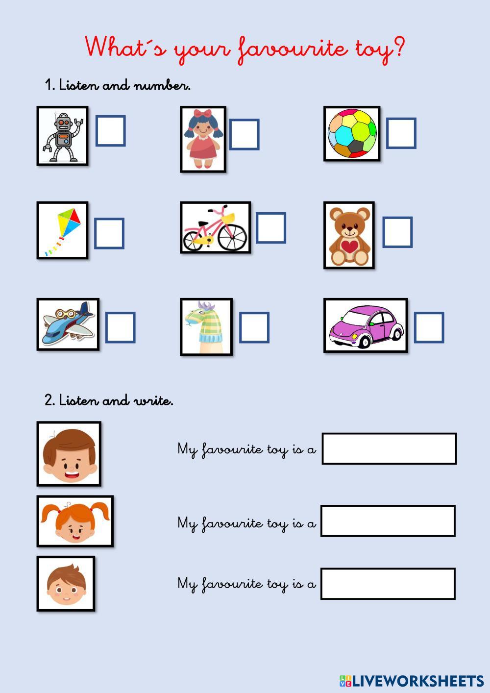MY FAVOURITE TOY 7456213 | afajardo | Live Worksheets