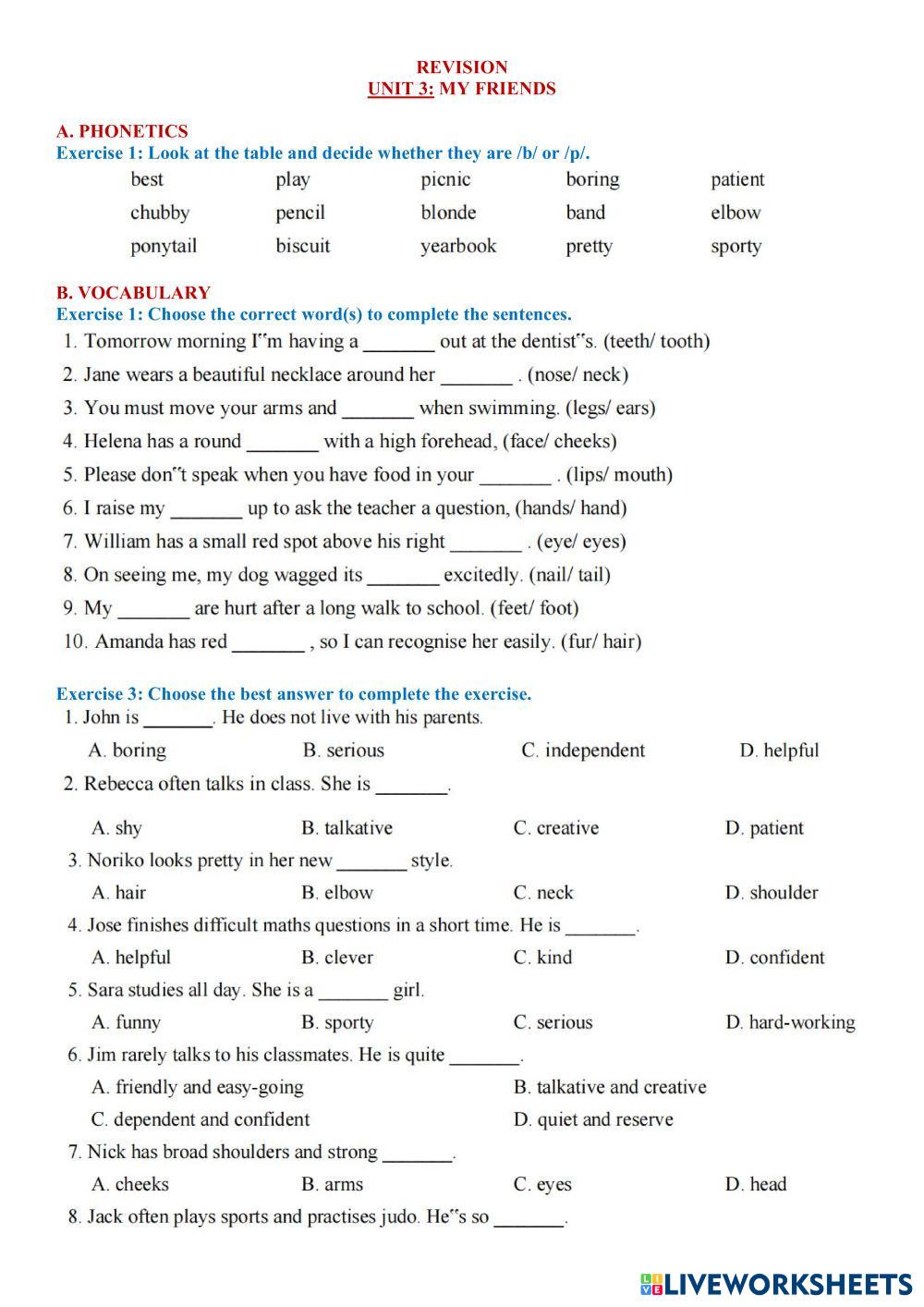 GRADE 6_REVISIO… | Free Interactive Worksheets | 7457851