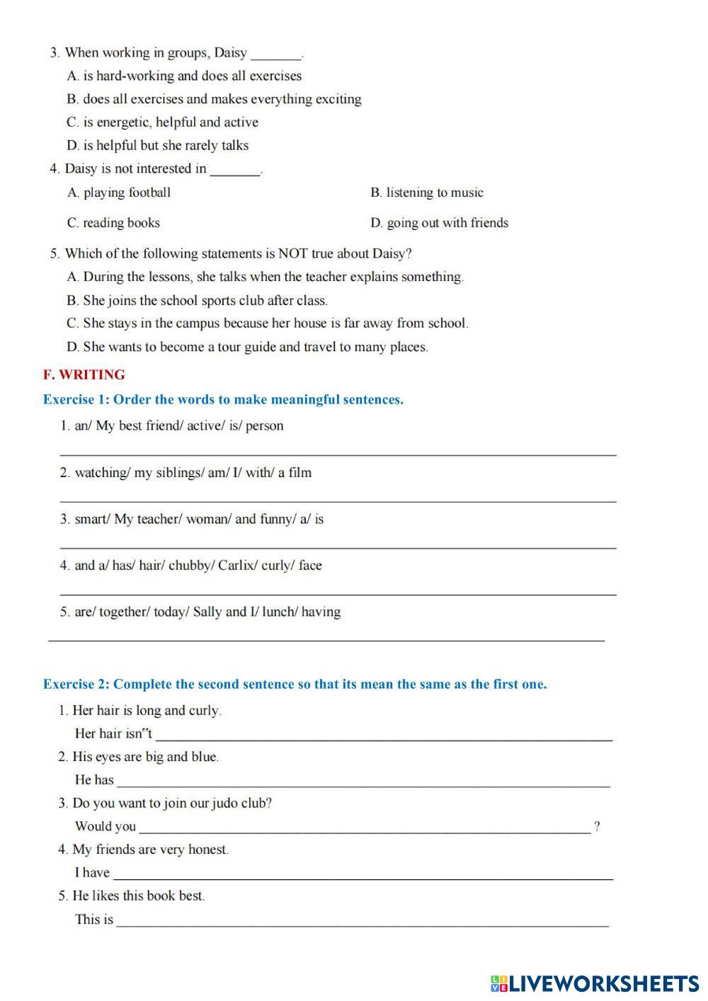GRADE 6_REVISIO… | Free Interactive Worksheets | 7457851
