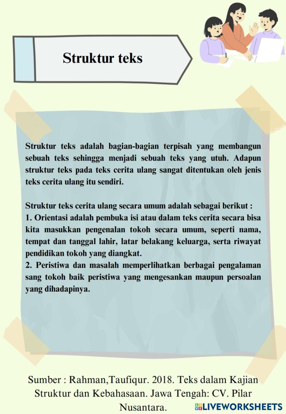 LKPD TEKS REKON | Free Interactive Worksheets | 7458949