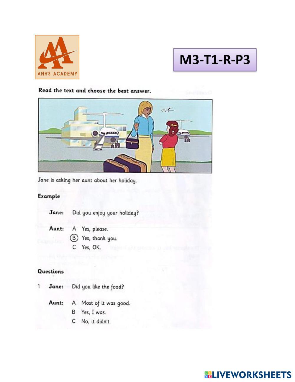 M3-T1-R-P3 | Live Worksheets