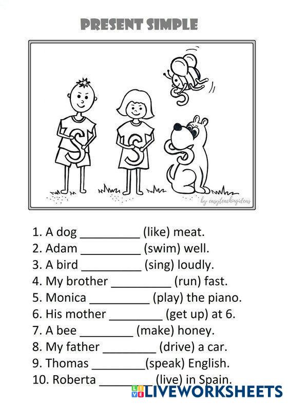 present simple | Live Worksheets