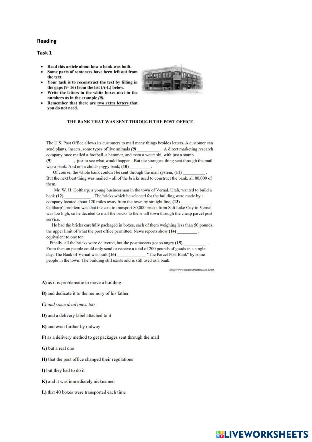 Reading and use… | Free Interactive Worksheets | 7469471