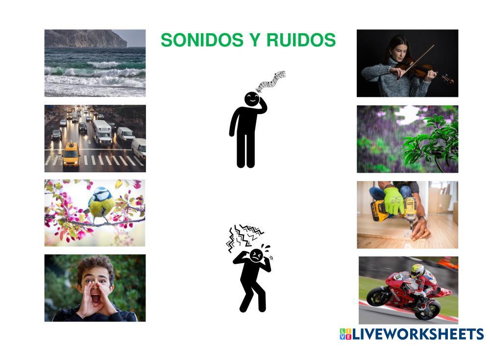 SONIDOS Y RUIDOS | Live Worksheets