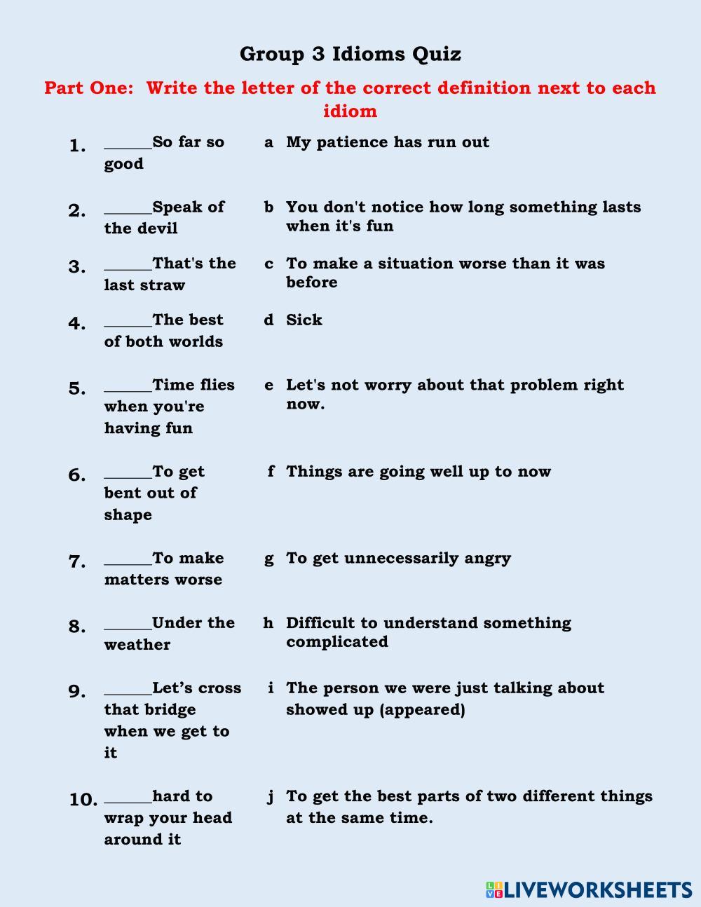 Live Worksheets live-worksheets