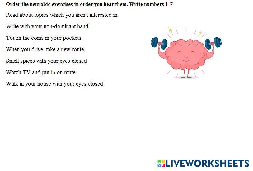 neurobics 7111203 | Elena Semybalamut | Live Worksheets