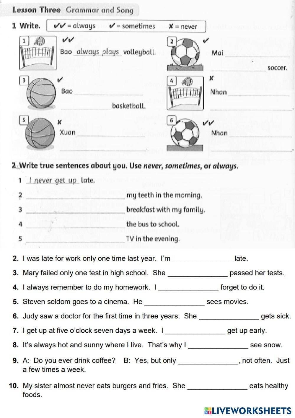 Grammar | Live Worksheets