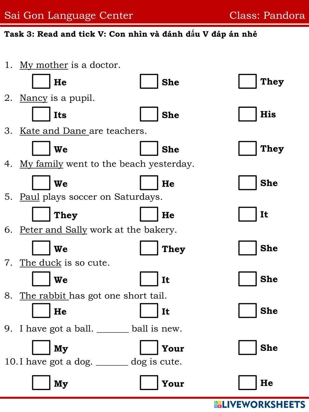 test hu | Diemnguyen00 | Live Worksheets