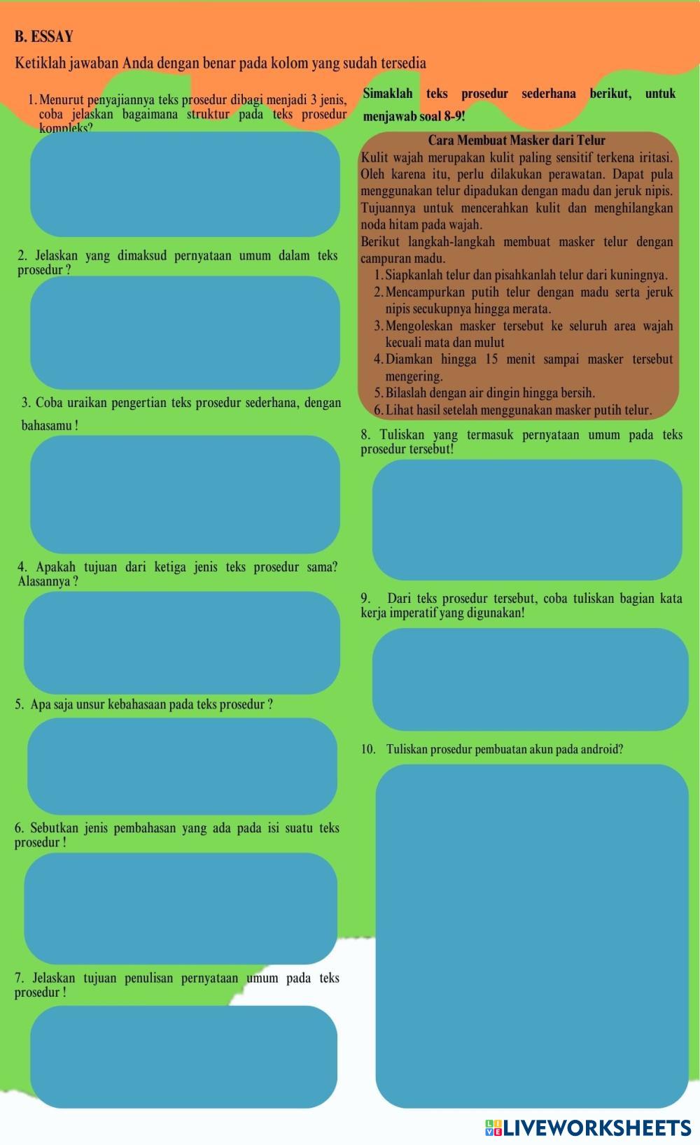 LKPD Teks Prose… | Free Interactive Worksheets | 7113996