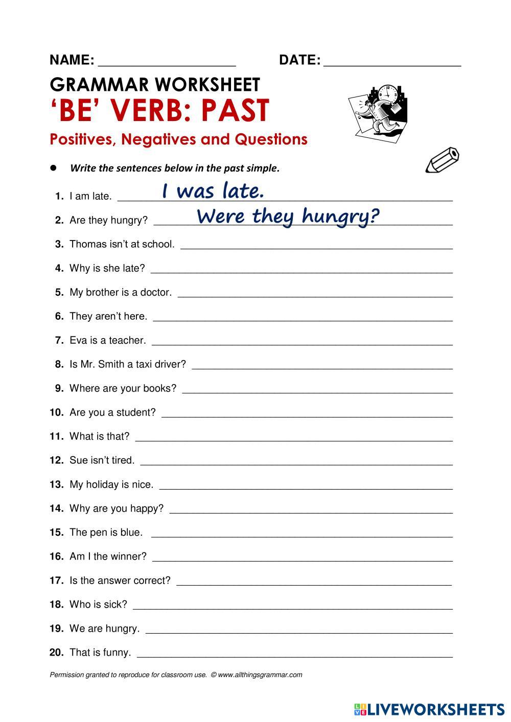 SIMPLE PAST TENSE - BE 0107 | Irocca22 | Live