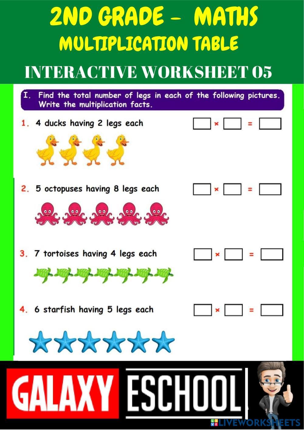 interactive worksheets maths