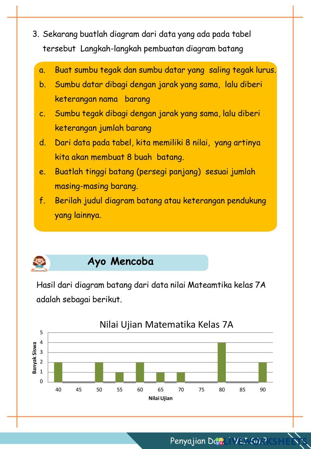 7118190 | Penyajian Data | niningwidia | LiveWorksheets
