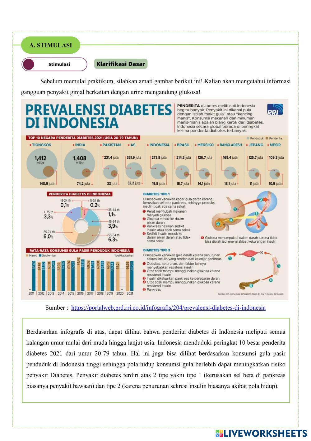 Bio-Eksperimen Uji Urine Fehling | Live Worksheets