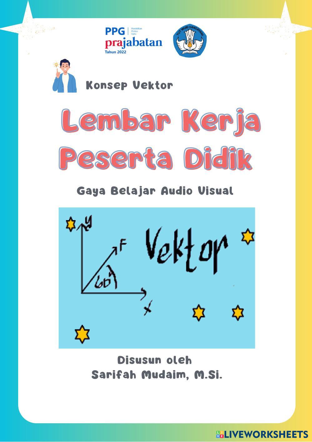 LKPD Vektor Audio Visual | Live Worksheets
