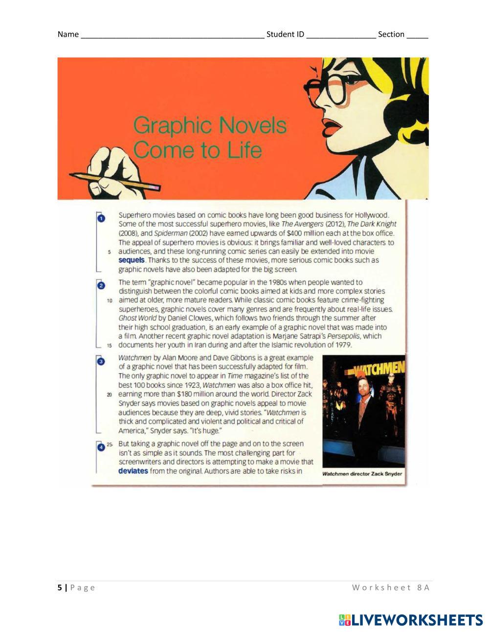 Worksheet 8A | Live Worksheets