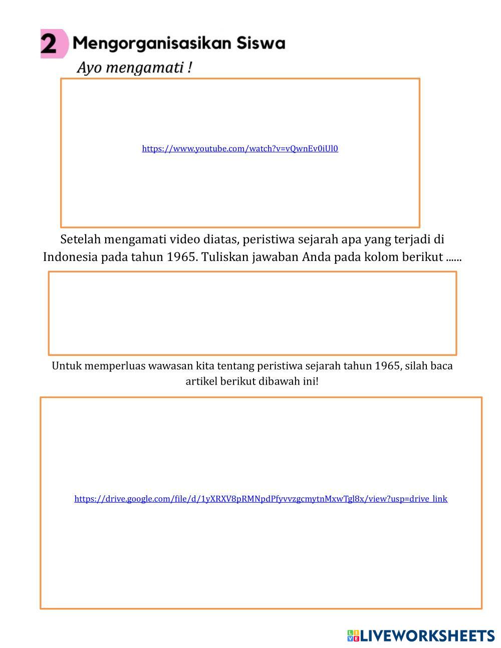 Konsep Ilmu Sej… | Free Interactive Worksheets | 7124901