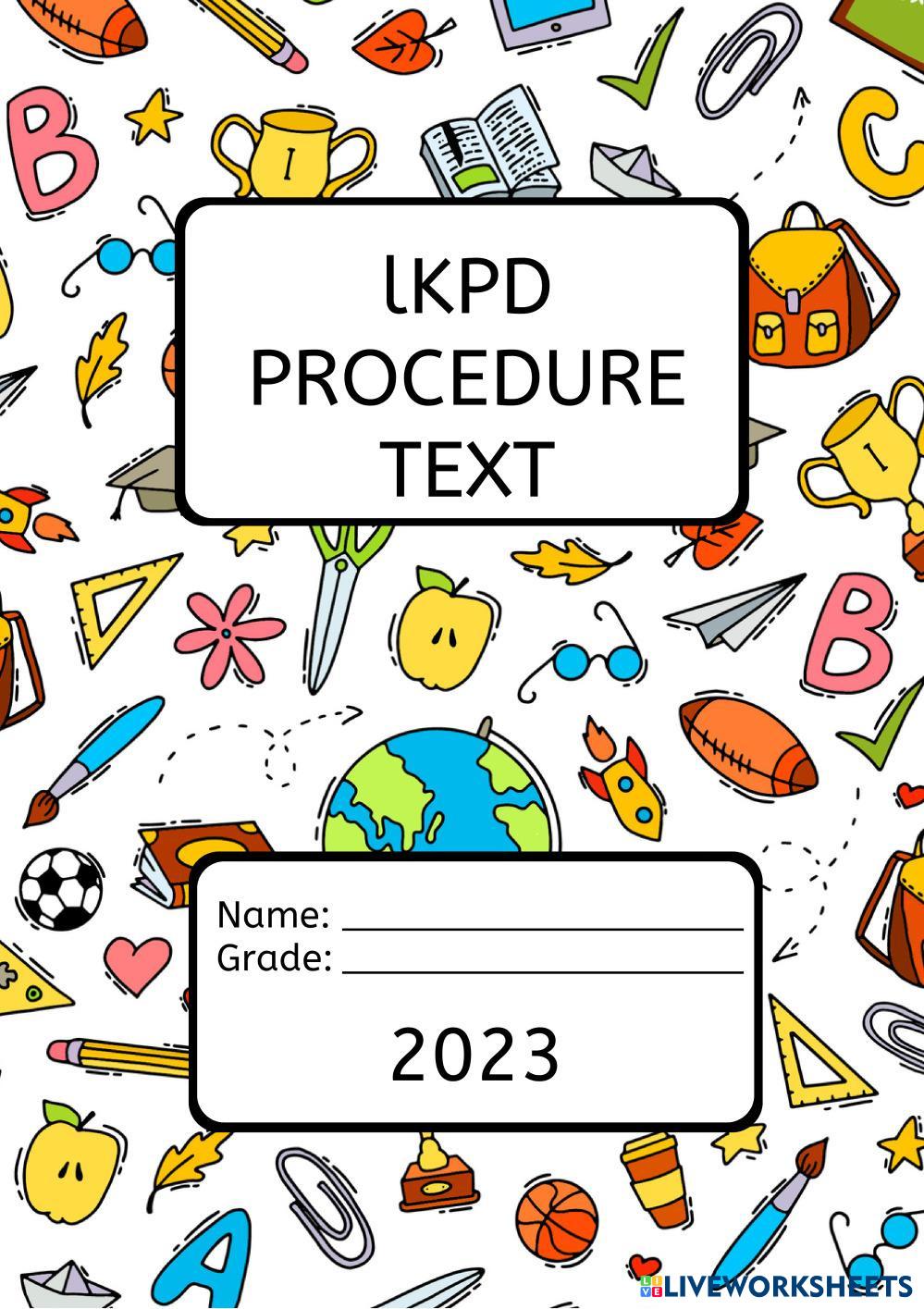 LKPD Procedure … | Free Interactive Worksheets | 7125209