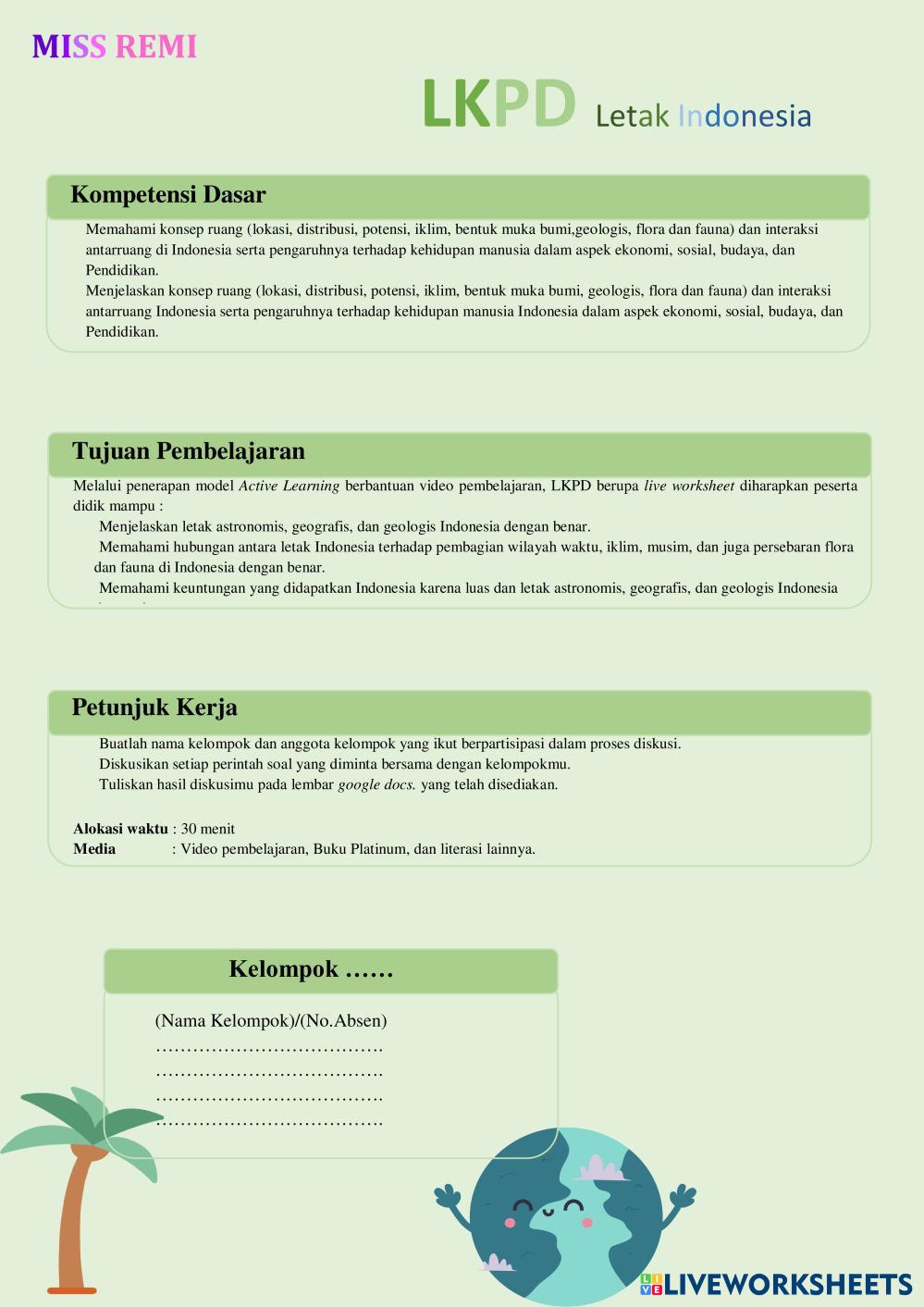 LKPD KELAS 7 7126340 | remi | Live Worksheets