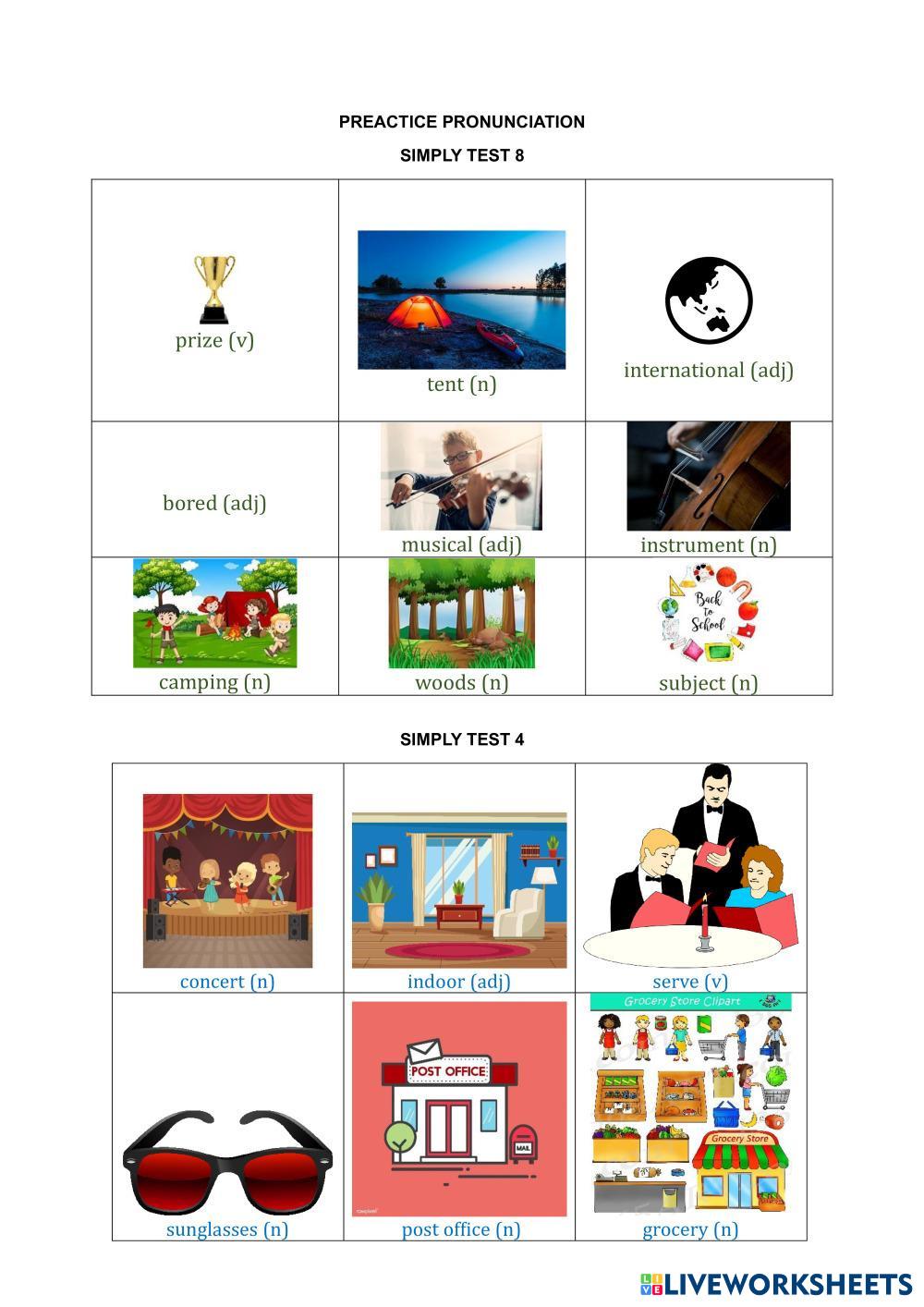 PRONUNCIATION | Free Interactive Worksheets | 7126607