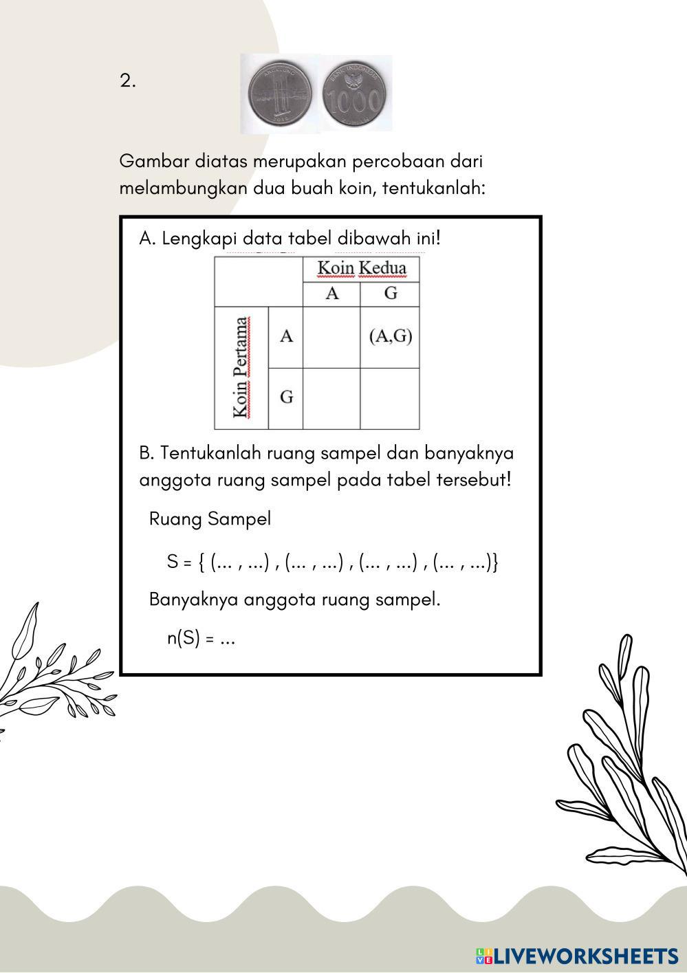 Contoh Hasil Be… | Free Interactive Worksheets | 7127099