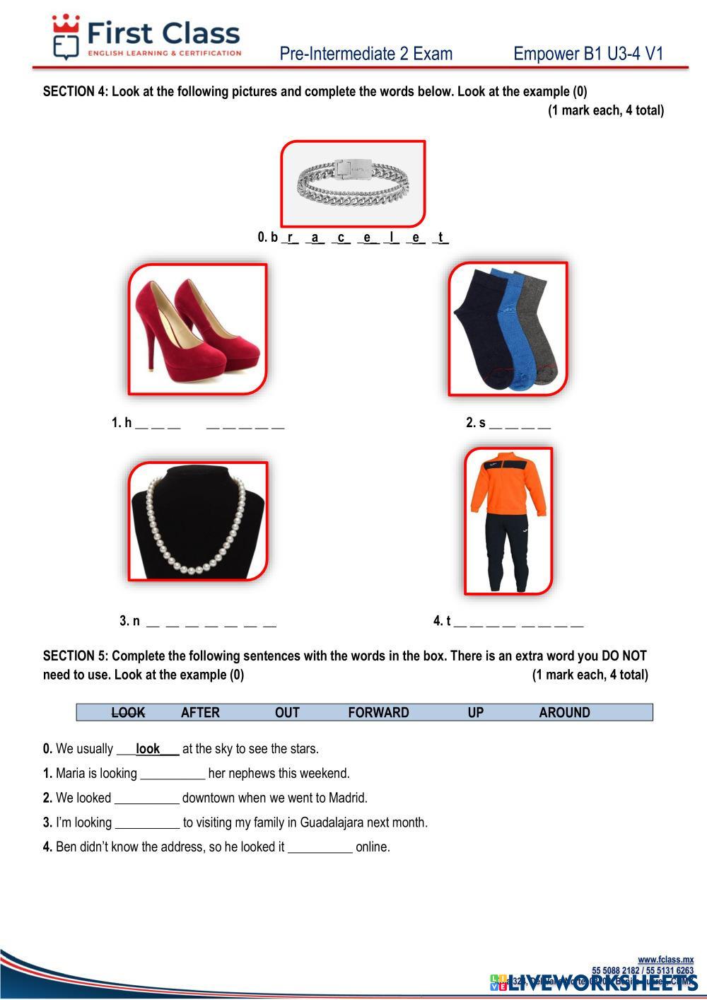 PRE-INTERMEDIATE 2 online exercise for N/A | Live Worksheets