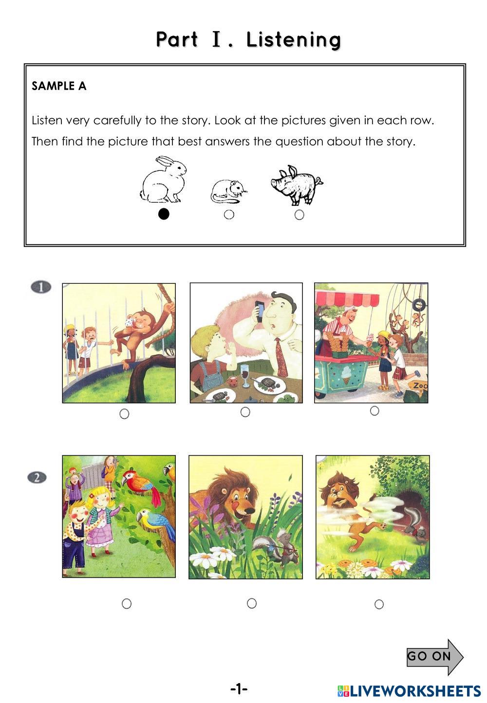 IEP Pilot Test | Live Worksheets