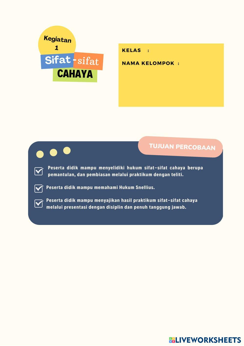 lkpd sifat sifa… | Free Interactive Worksheets | 7128758