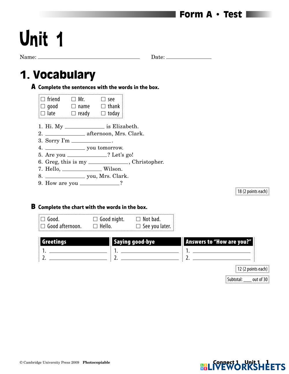 Connect 1 7129601 | Elahe Sabili | Live Worksheets