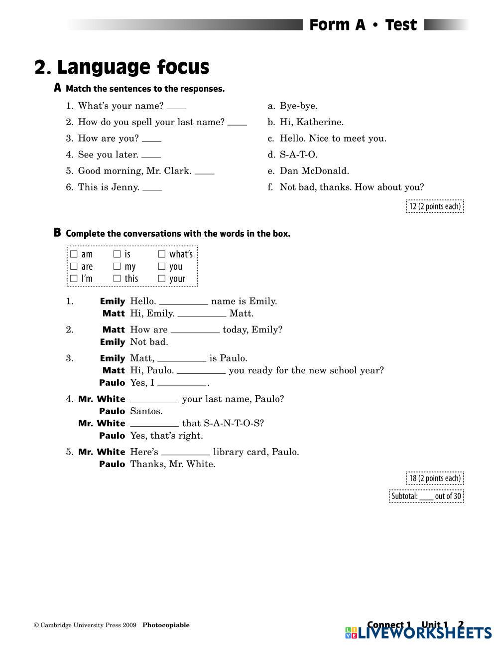 Connect 1 7129601 | Elahe Sabili | Live Worksheets