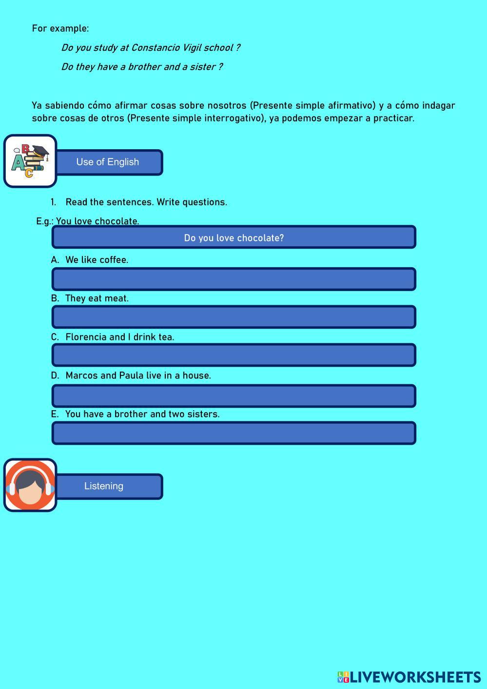 7130065 | Present Simple Interrogative