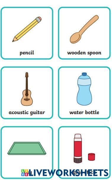 Materials | Live Worksheets