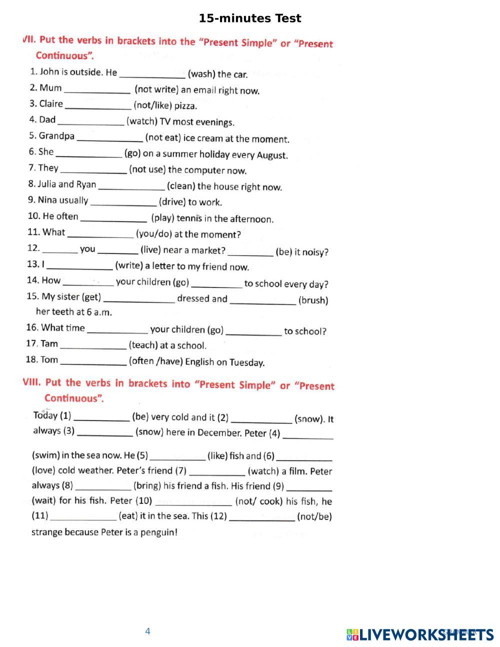 Grammar 3 p4 | Free Interactive Worksheets | 7130671