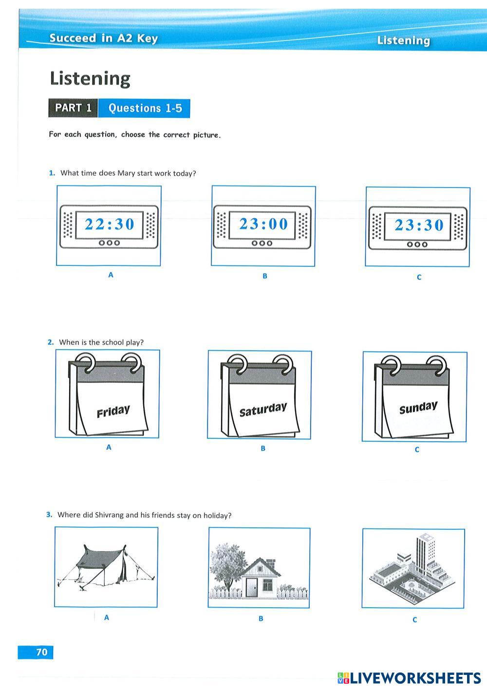 English Home Succeed Ket Test 5 Listening