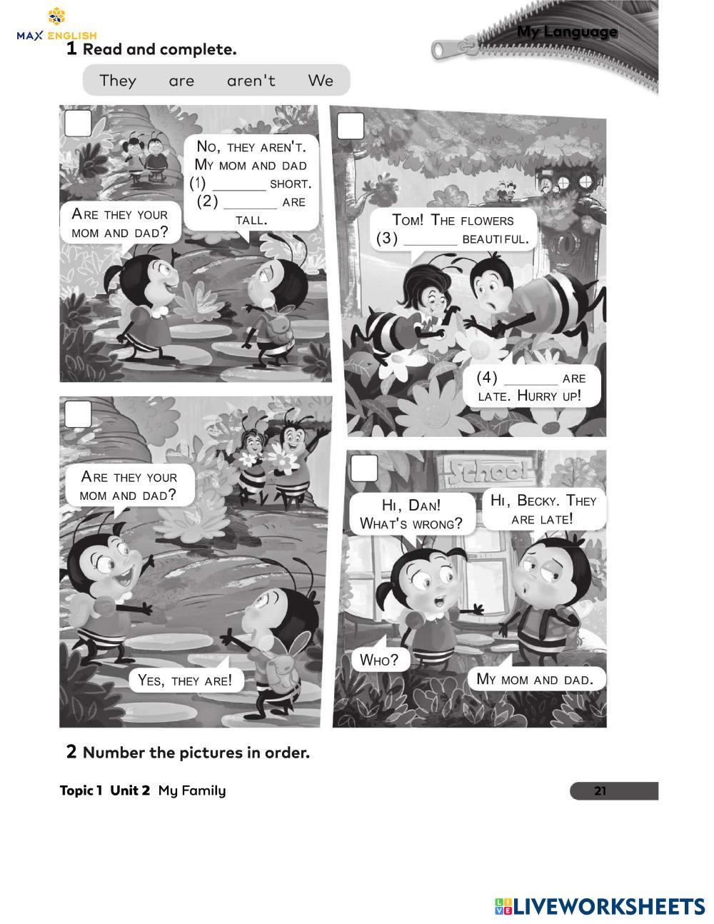 Max Kids 1 _ Lesson 11 | Live Worksheets