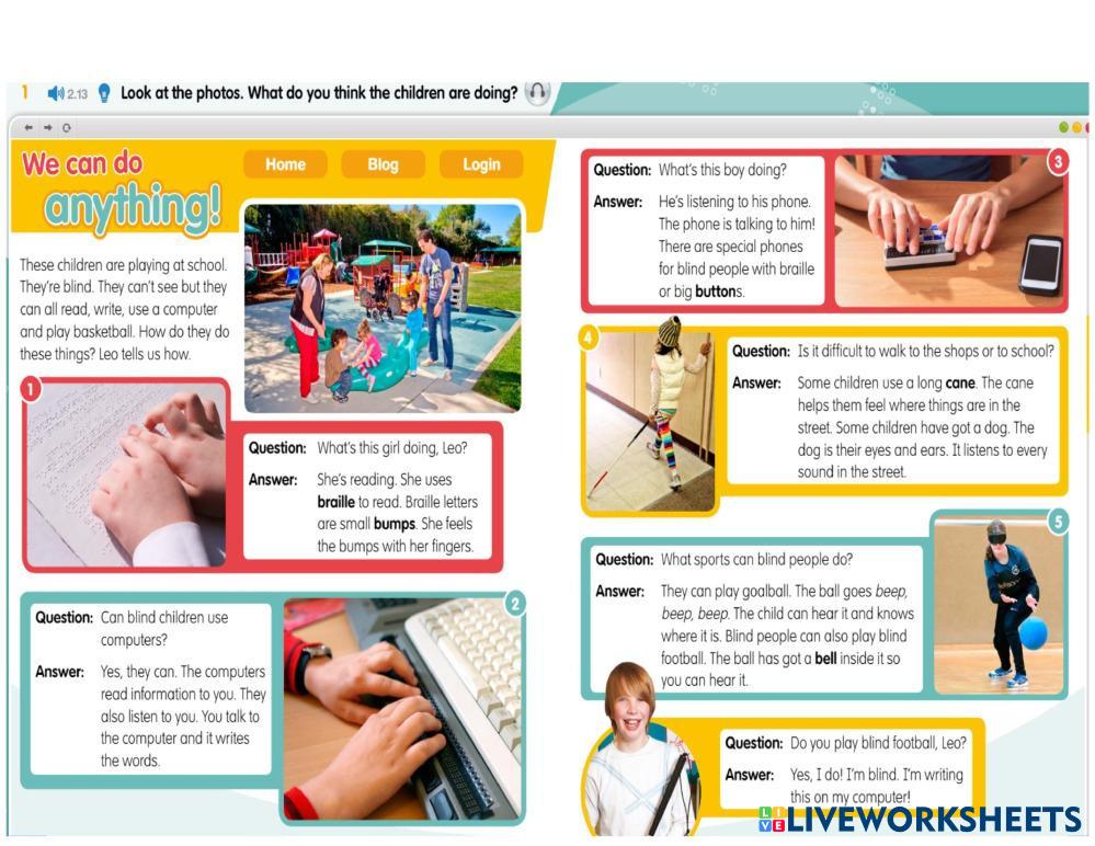 Reading time 2 | Live Worksheets