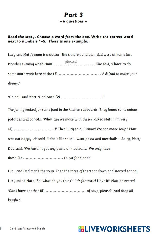 WS 10_READING & WRITING | Live Worksheets