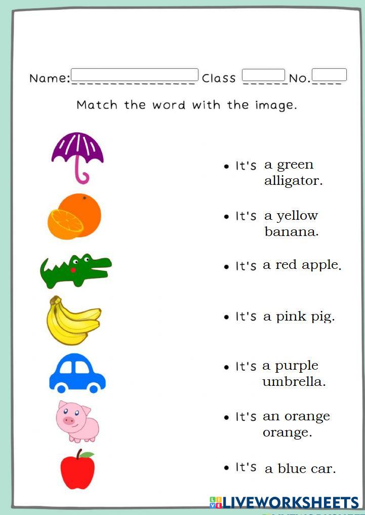 Colors 7134112 | Michelle Dullavin | Live Worksheets