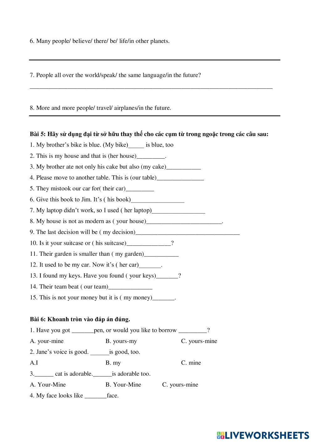 Unit 11 | Live Worksheets