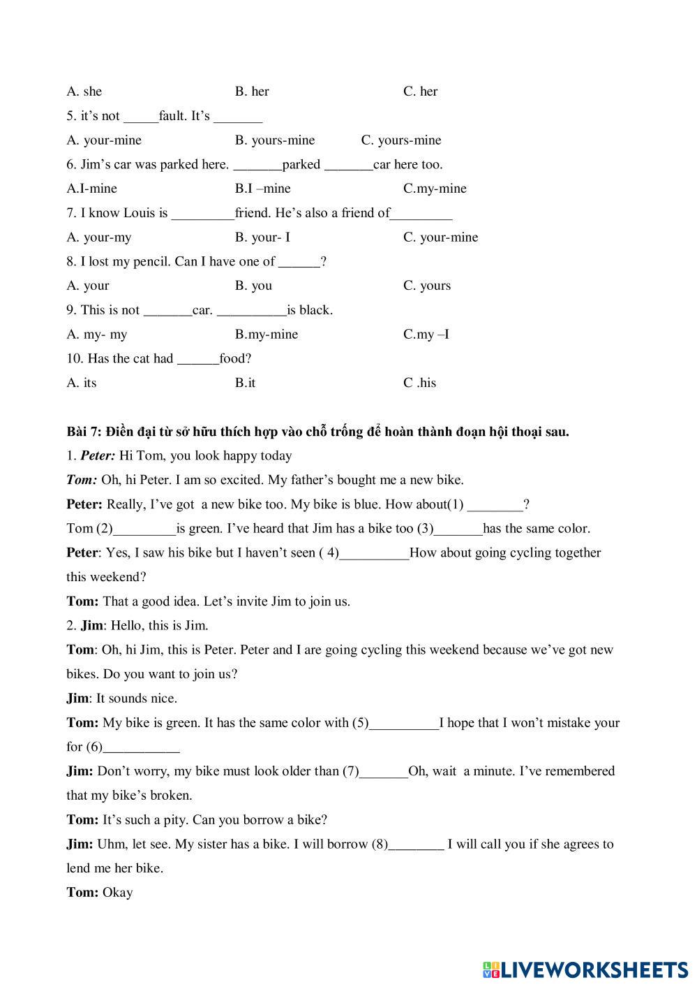 Unit 11 | Live Worksheets