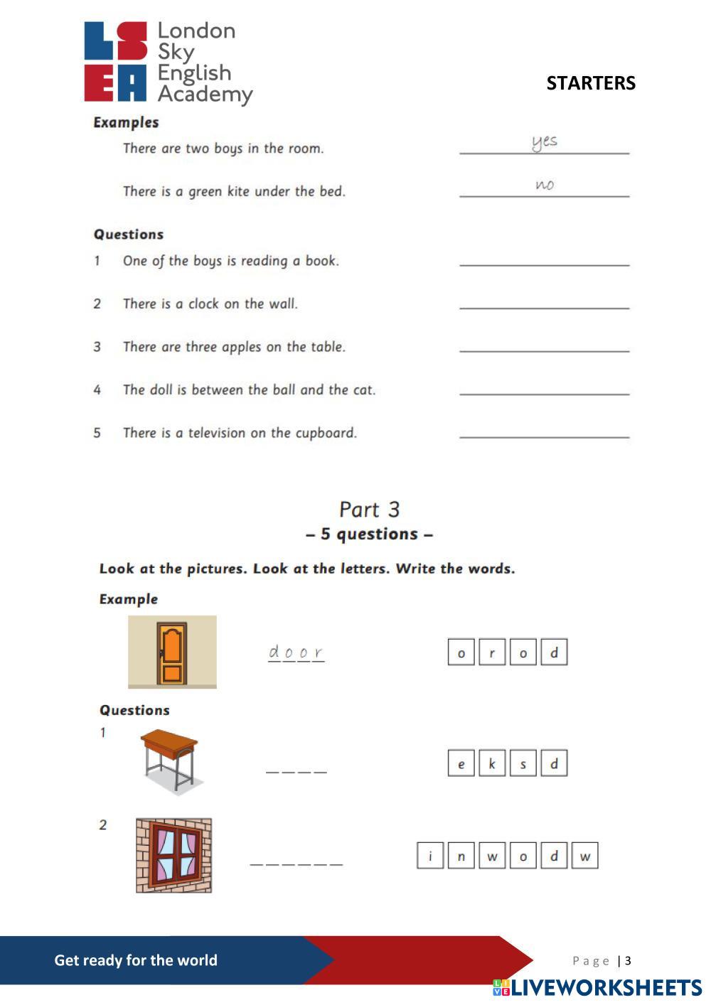 WS 10 Reading and writing | Live Worksheets