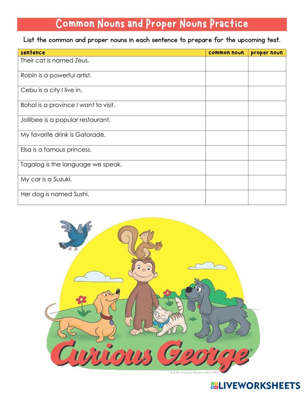 Common and Prop… | Free Interactive Worksheets | 7139099