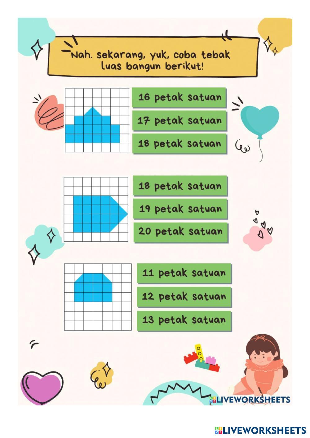 Matematika Kelas 3 Menentukan Luas Bangun Datar Dengan Satuan Tidak ...