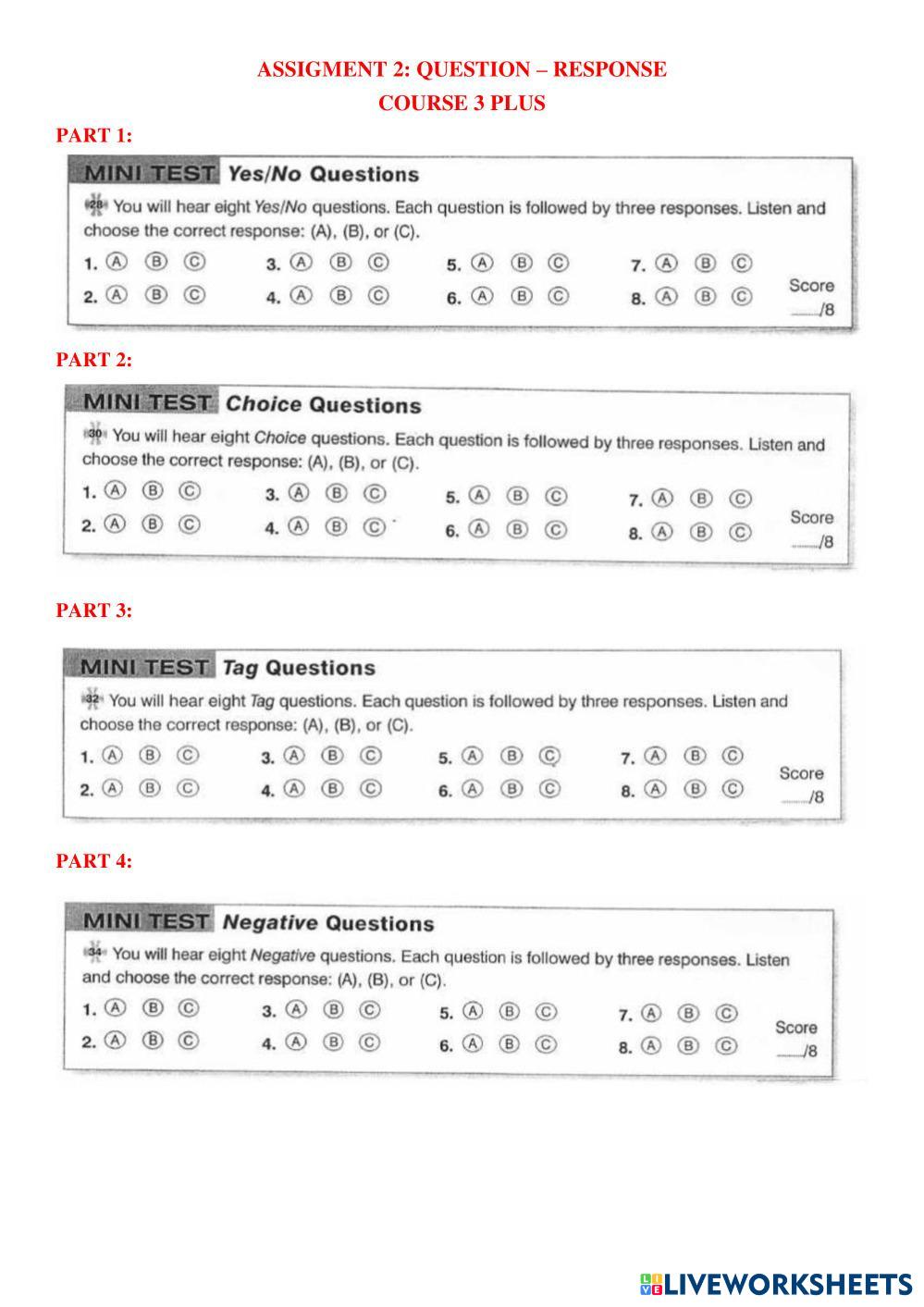 ASSIGNMENT 2 - … | Free Interactive Worksheets | 7142786