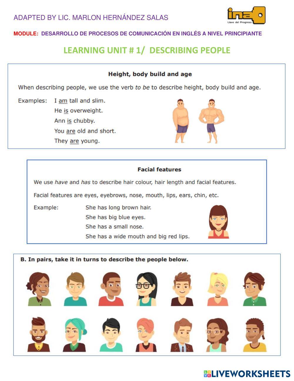 Verb To Be | Live Worksheets