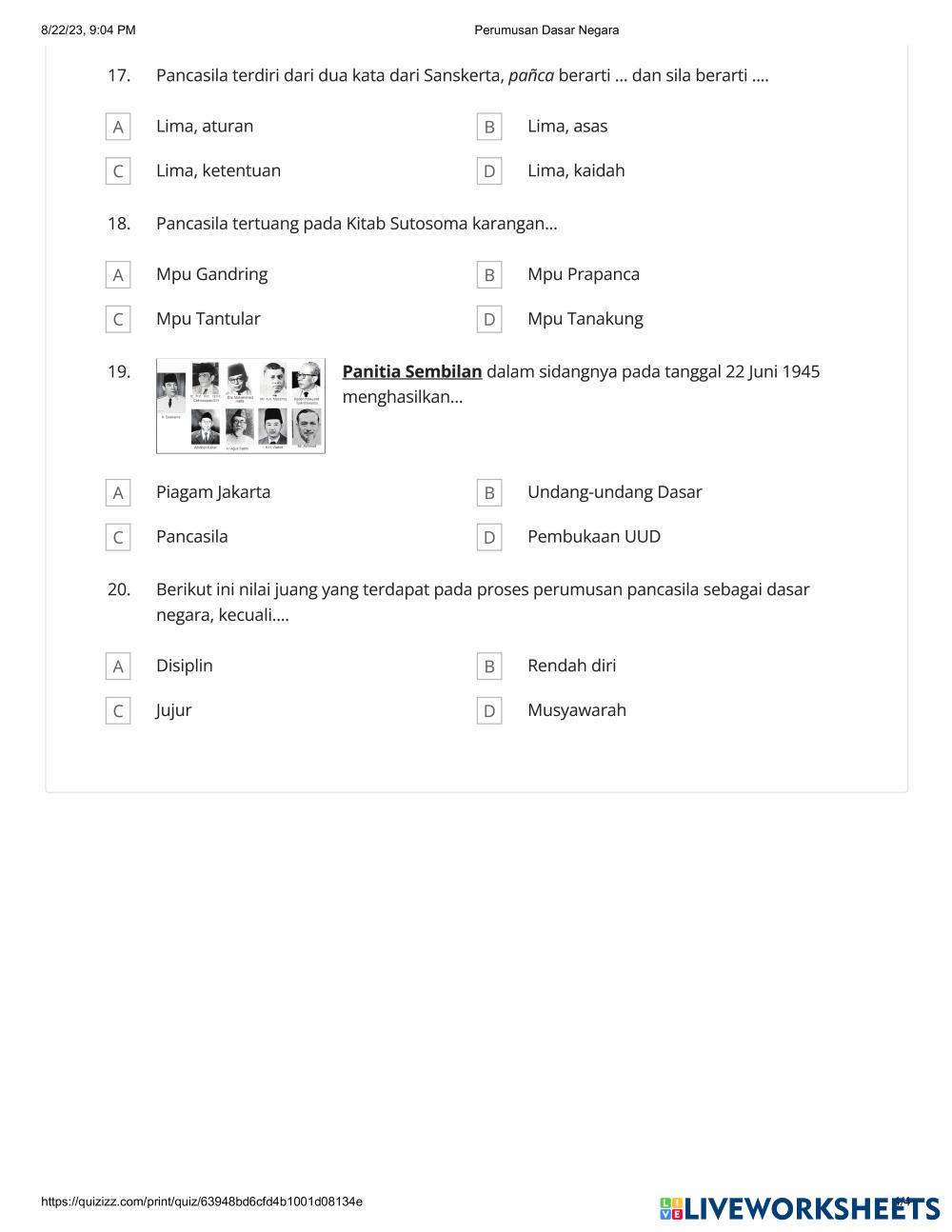 soal | Live Worksheets