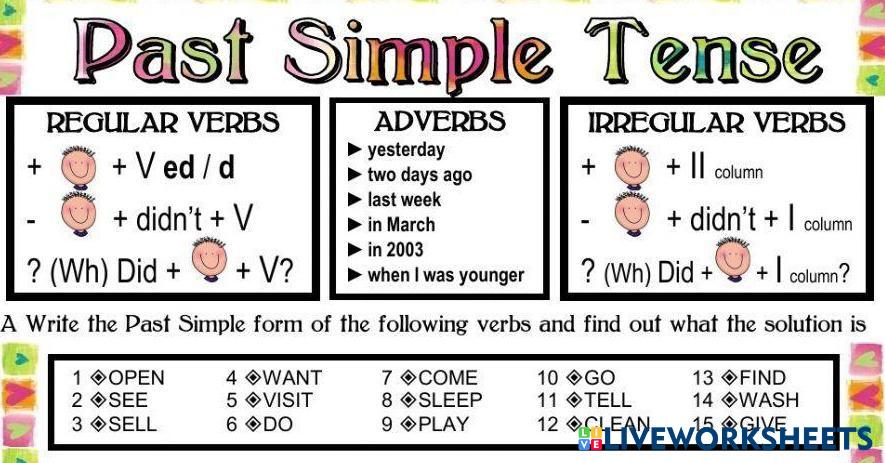 past simple | Live Worksheets